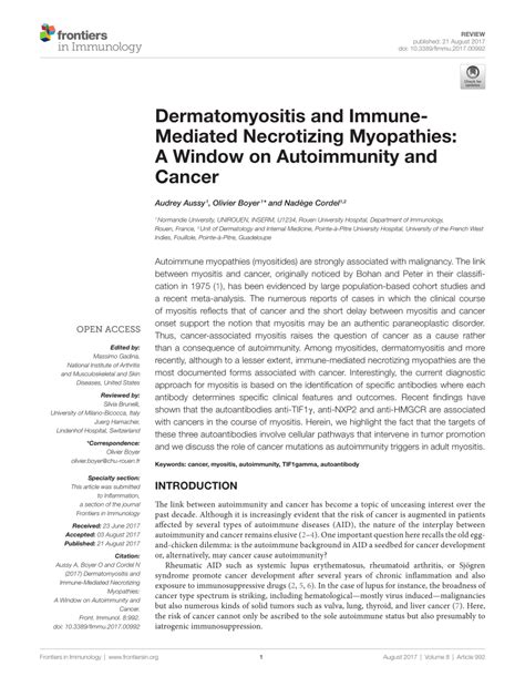 Pdf Dermatomyositis And Immune Mediated Necrotizing Myopathies A