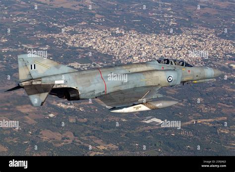 Hellenic Air Force F 4 Phantom Ii With Twin J79 Turbojet Engines