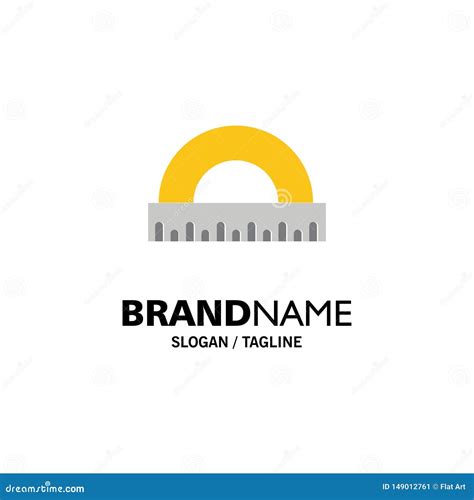 Angle Construction Measure Ruler Scale Business Logo Template Flat