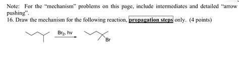 Solved Note: For the "mechanism" problems on this page, | Chegg.com