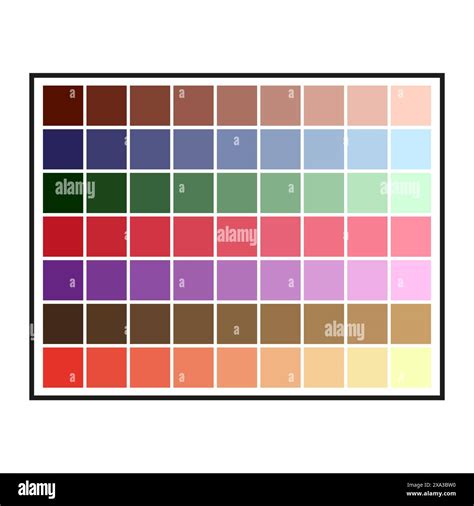 Color Palette Grid Assorted Shades Rectangular Swatches Design Tool Color Palette Grid Assorted Shades Rectangular Swatches Design Tool