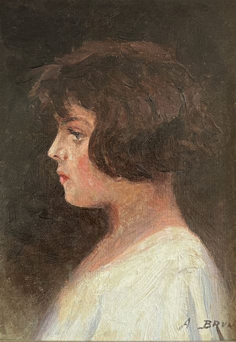 Proantic Alexandre Brun Marseille 1853 1941 Portrait Of A Young Gi