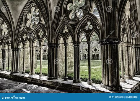 Salisbury Cathedral Magnificent Geometric Pattern Of Medieval Art