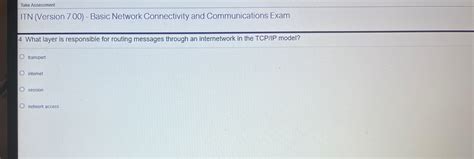 Solved Take Assessmentitn Version 700 ﻿basic Network