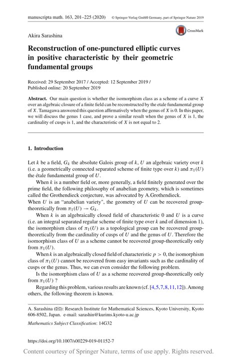 Reconstruction Of One Punctured Elliptic Curves In Positive Characteristic By Their Geometric