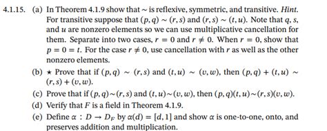 solved theorem 4 1 9 for every integral domain d there is a