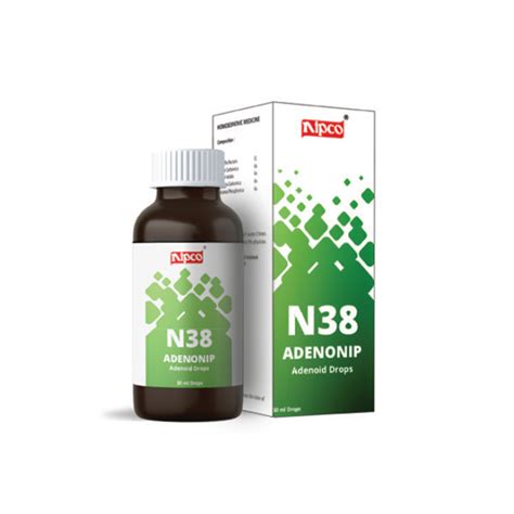 N38 Adenonip Adenoids Drops Nipco Homeopathic Products