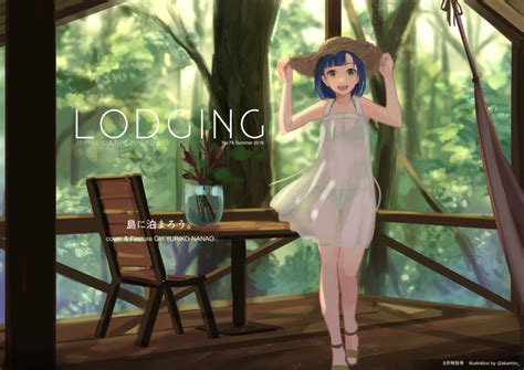 Safebooru 1girl Akame Akamiru Arms Up Bikini Blue Hair Blush Chair