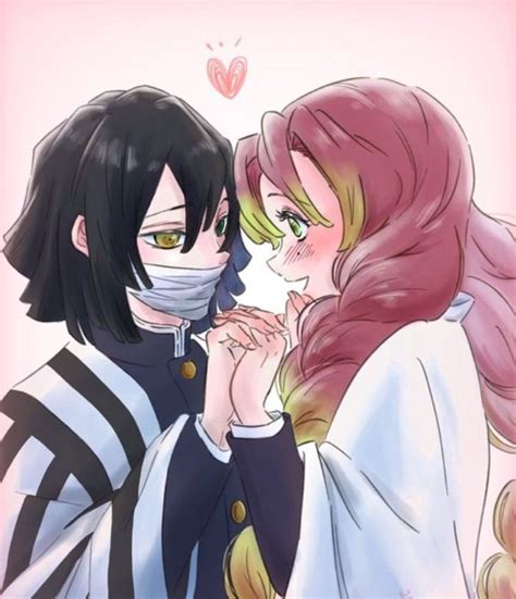 Mitsuri Obanai Muinezu Kiss Demon Slayer Obanai X Mitsuri Mitsuri Y Obanai