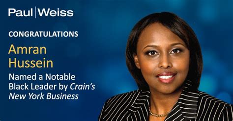 Congratulations To Corporate Partner Amran Hussein On Being Recognized By Crains New York