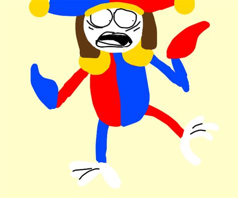 Pomni With Her Arms And Legs Swapped Drawception