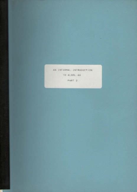 Image An Informal Introduction To Algol 68 Part 2 Computing History