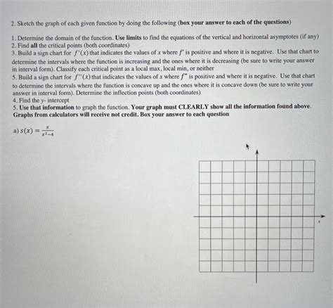 Solved 2 Sketch The Graph Of Each Given Function By Doing