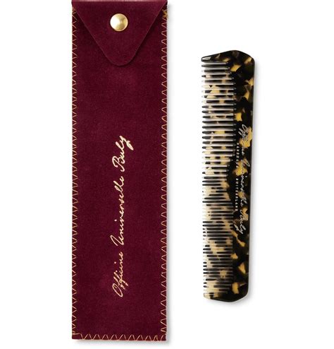 Buly 1803 Tortoiseshell Acetate Pocket Comb Tortoiseshell Buly 1803