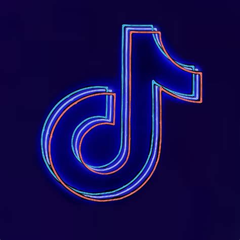 Tik Tok Logo Neon Light