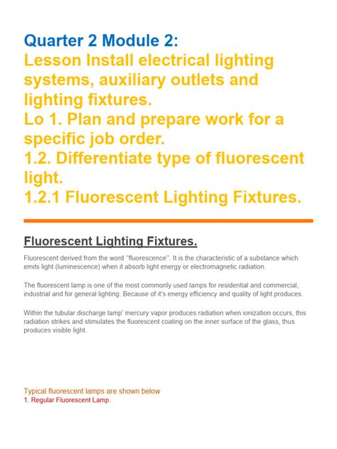 Tle 9 Aristotle Group 2 Pdf Fluorescent Lamp Compact Fluorescent Lamp