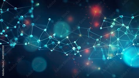 Molecular Structure Background Science Template Wallpaper Or Banner