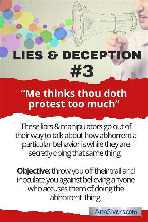 12 Types Of Lies And Deception Ann Silvers Ma