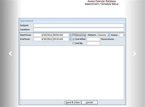 Access Appointment Scheduler Template High Powerchocolate