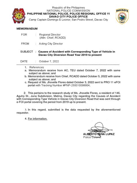 Pnp Report Pdf Traffic Collision Truck