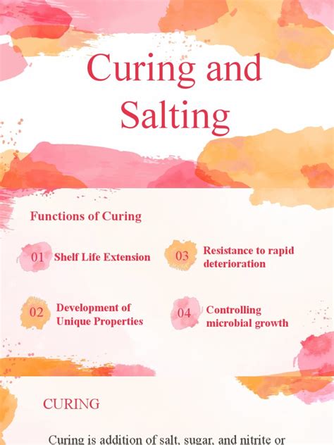 Curing And Salting Pdf Curing Food Preservation Meat