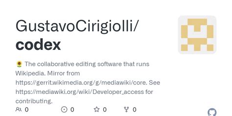 Github Gustavocirigiollicodex 🌻 The Collaborative Editing Software That Runs Wikipedia