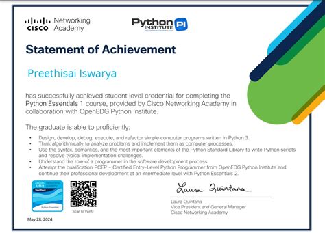 Pythonessential Cisco Python Cisco Programmingskills Preethisai Iswarya