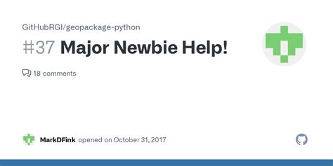 Major Newbie Help Issue Githubrgi Geopackage Python Github