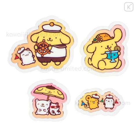 Japan Sanrio Original Summer Sticker Pompompurin Cream Soda