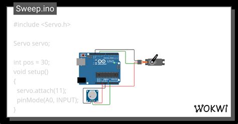 Sweep Ino Wokwi ESP STM Arduino Simulator