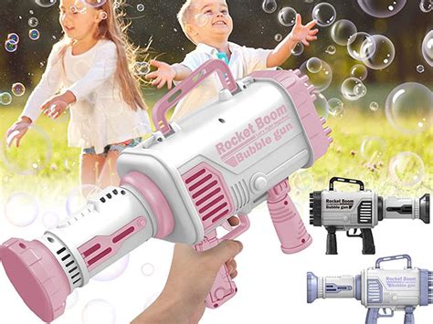 Rocket Boom Bubble Gun Pink The Futurist