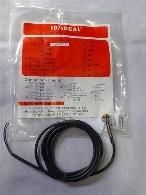 Ideal Inductive Sensor Idn8 2001a No Ac Ip 67 Led Pvc Cable At Rs