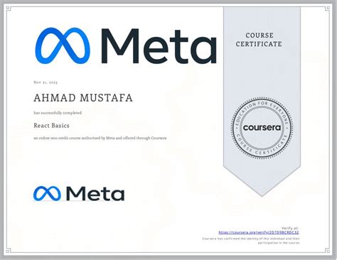Ahmad Mustafa On Linkedin React Basics Course I Have Gained A Lot Of Fun And Valuable Information