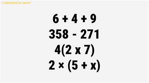 Expression Meaningful Math