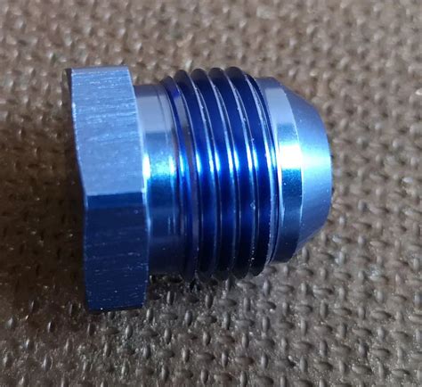 An10 Blanking Plug Anodised Alloy — 10 Jic Male Port Seal Brt Motorsport