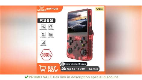 New Red R36s 128gb Retro Handheld Video Game Console Linux System 3 5