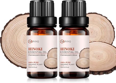 2 Pack Hinoki Essential Oil 100 Pure Organic Natural