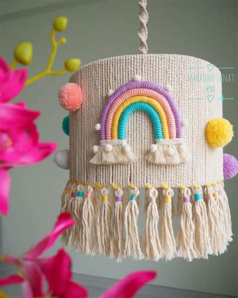 Colorful Macrame Unicorn Lighting For Crafts