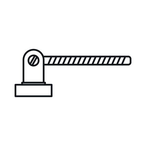 Parking Barrier Icon Outline Style 14416685 Vector Art At Vecteezy