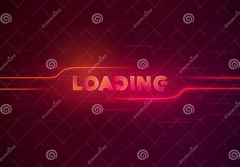 Vector Illustration Loading Screen In Glitch Style Stock Vector