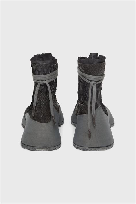 Leon Emanuel Blanck Featherweight Python High Top Sneakers Labstore London