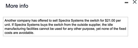 Solved Spectra Systems Manufactures An Optical Switch That