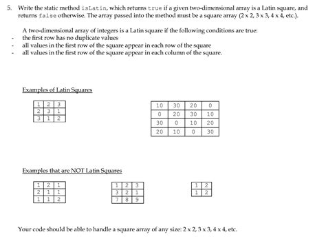 Solved 5 Write The Static Method Islatin Which Returns