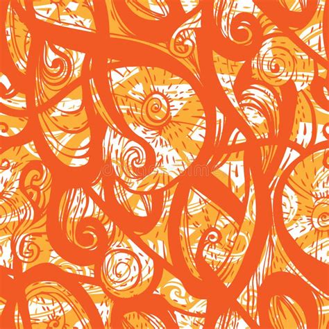 Seamless Abstract Pattern With Swirls Stock Illustration Illustration Of Hair Backdrop