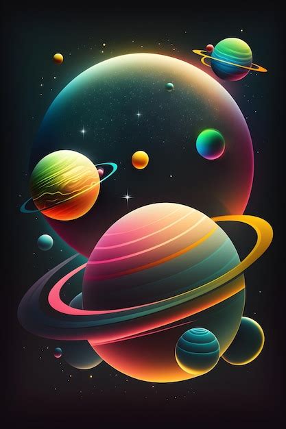 Premium Photo Gradient Space Background