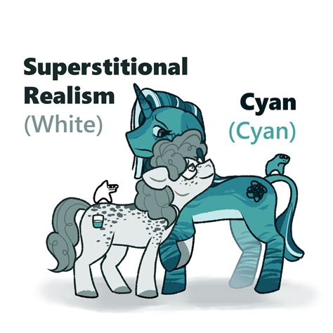 White And Cyan Horse Race Tests Mlp Design — Weasyl