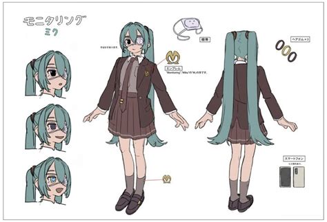 Monitoring Deco27 Vocaloid Personajes Hoja De Modelo De Personaje