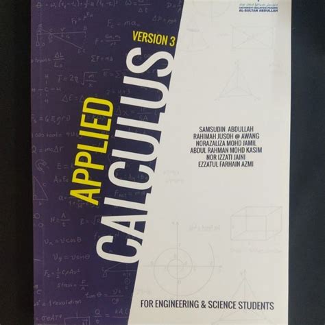 Applied Calculus Ver 3 Penerbit Umpsa Shopee Malaysia