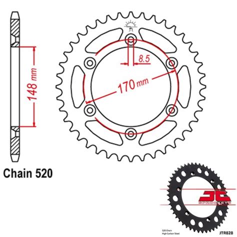 Jt Sprockets Steel Rear Sprocket 48t Jtr82848 Ebay