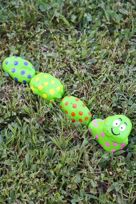 Caterpillar Rocks For Your Garden Artofit